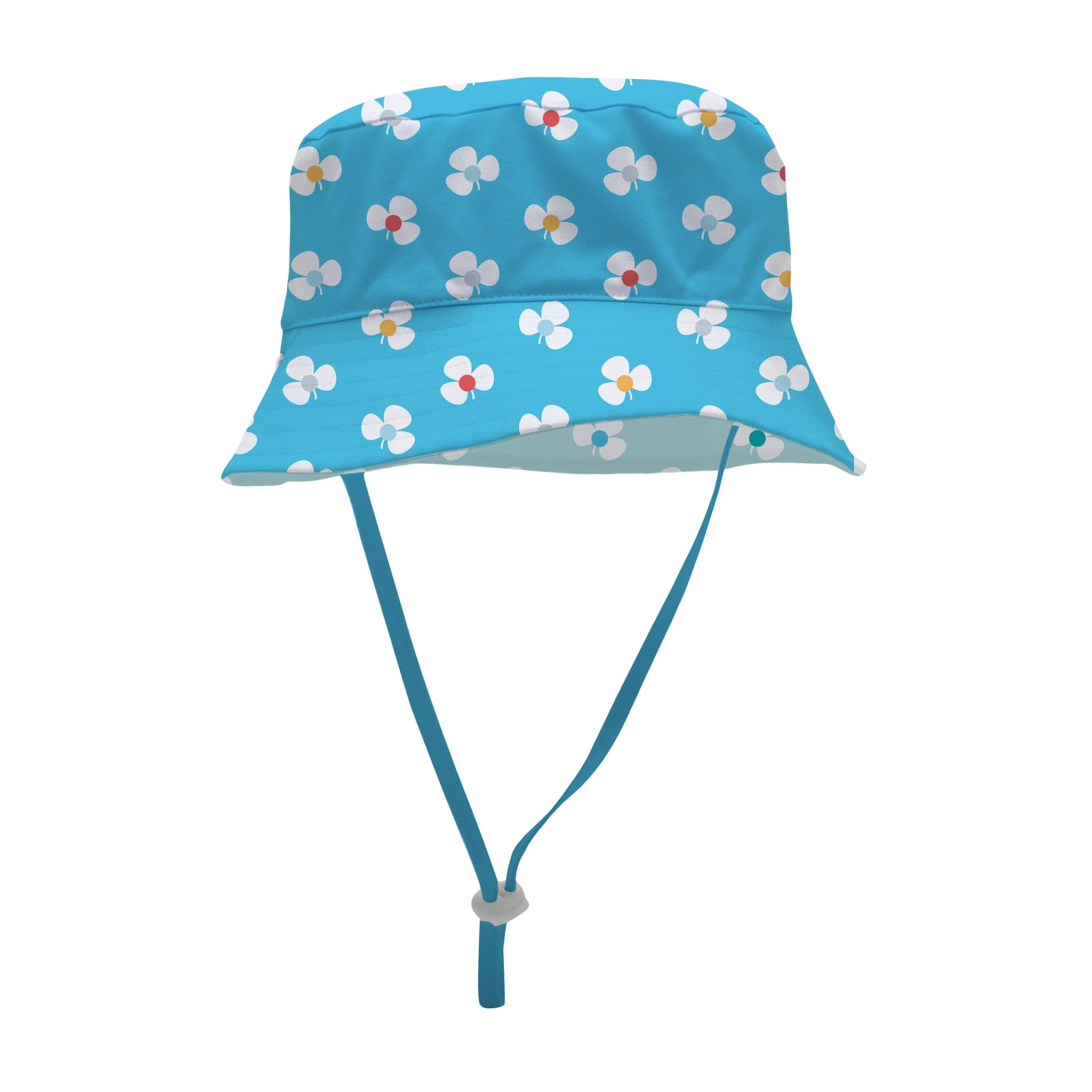 UPF 50+ Azure Flower Burst Reversible Bucket Hat | Sandy Feet Australia