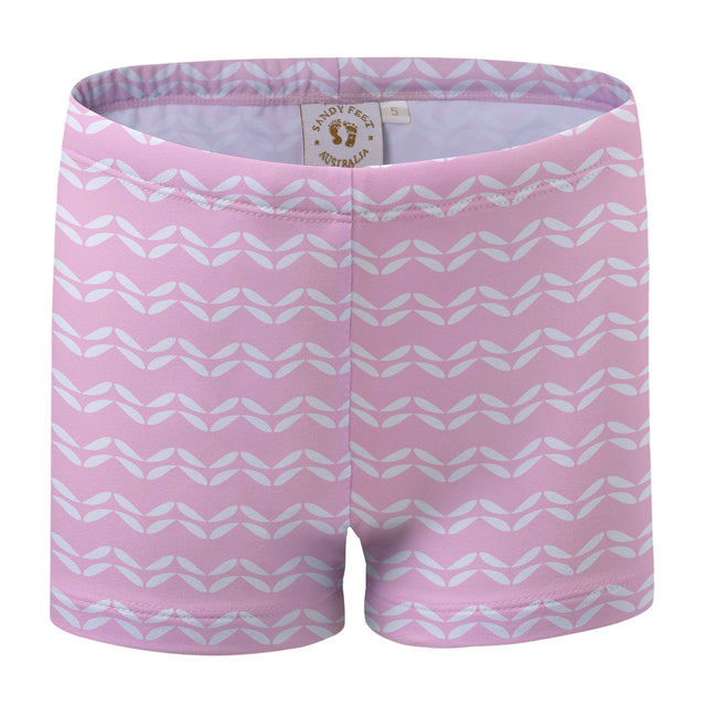 Girls Swim Shorts - Fully Lined & UPF50+ | Sandy Feet Australia