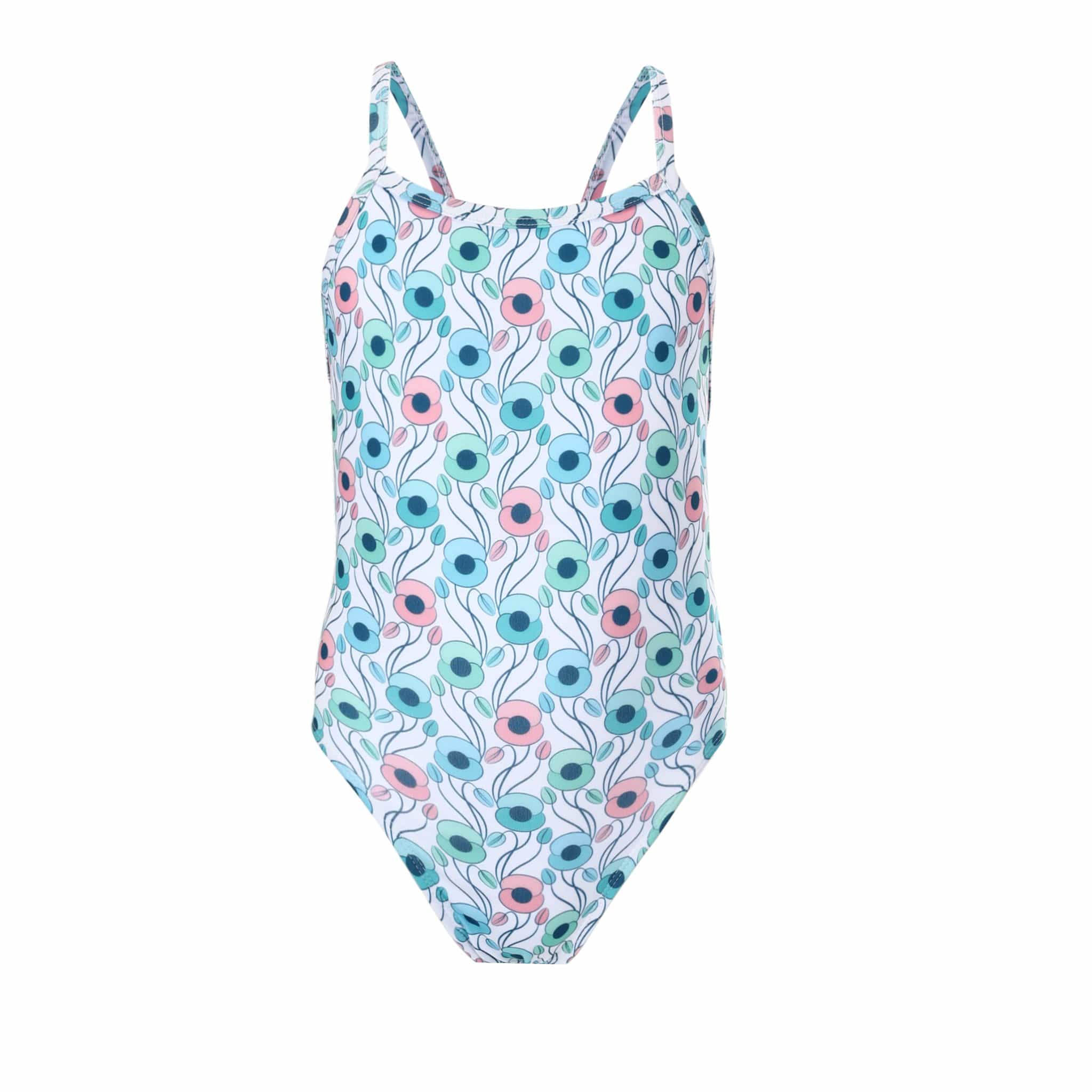 Poppy Perfection Racerback Swimsuit | Sandy Feet Australia